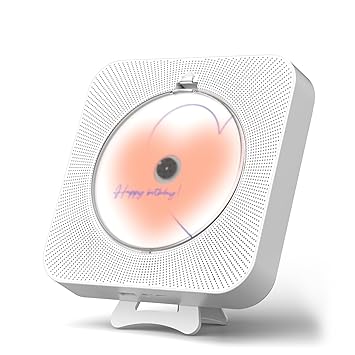 Yintiny Rechargeable Cute CD Player with Blutooth 5.0, Portable Music ...