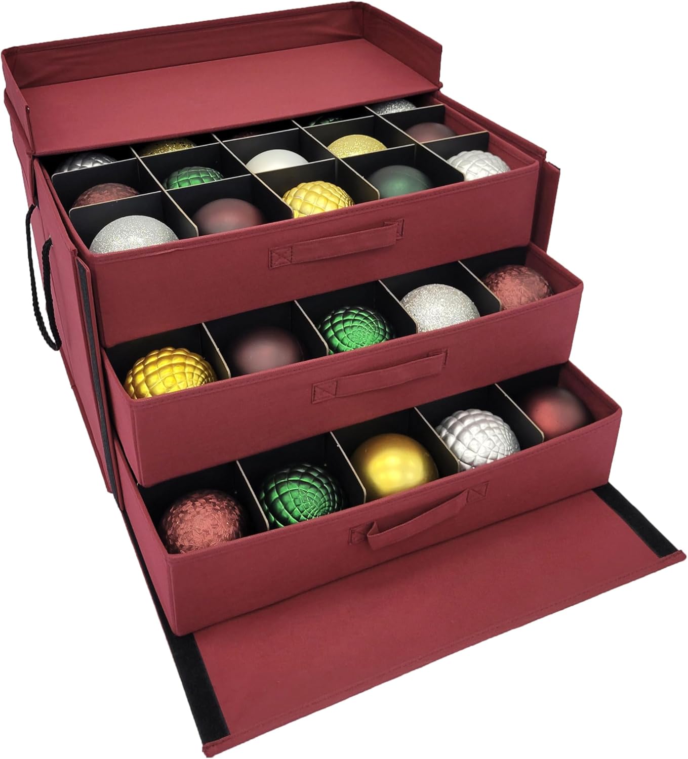 Amazon.com: 612 Vermont Christmas Ornament Storage Box with 3 Trays ...