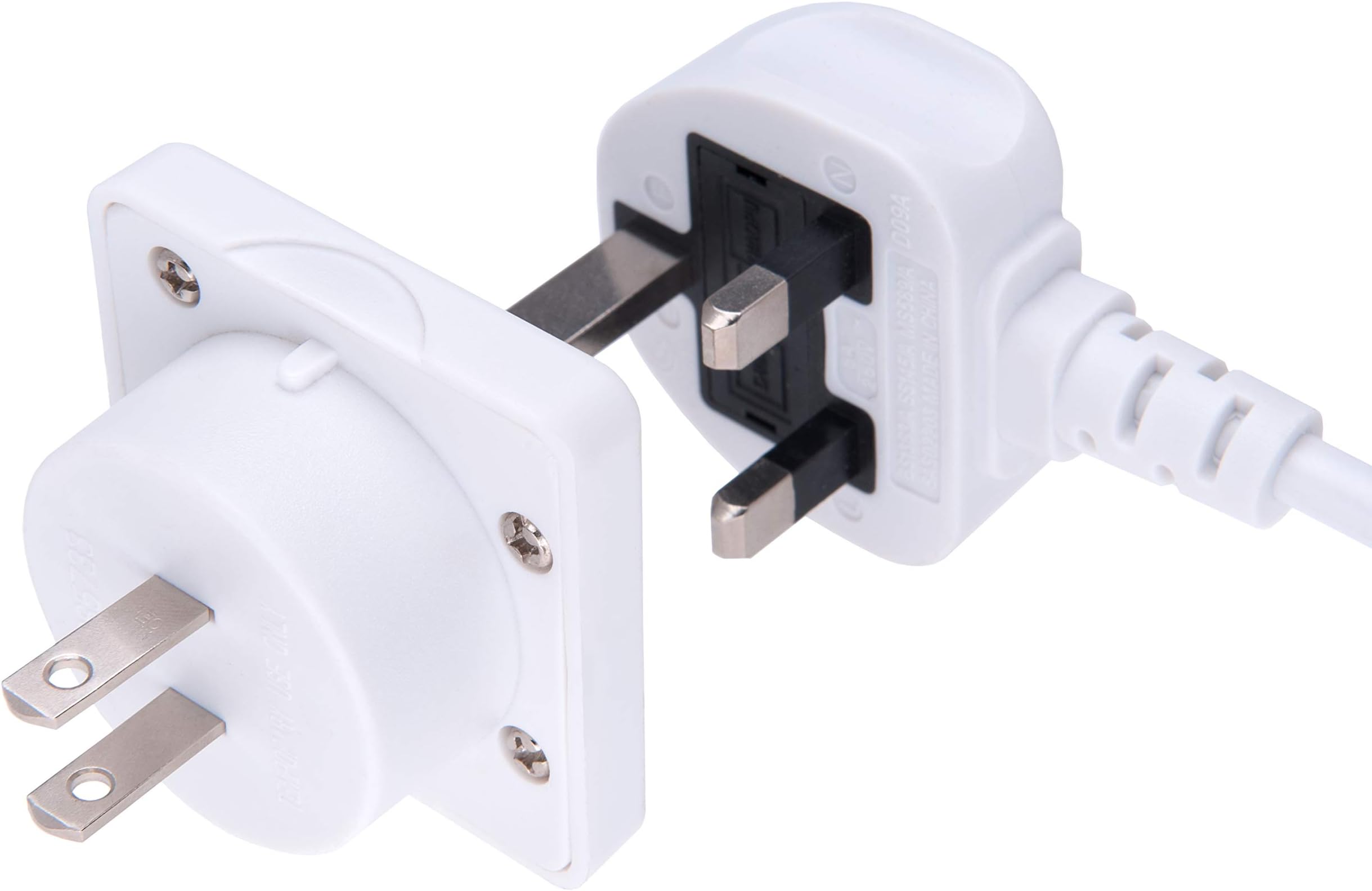 Amazon.com: UK to US Adapter England American Socket 3 Pin to 13 Amp 2 ...