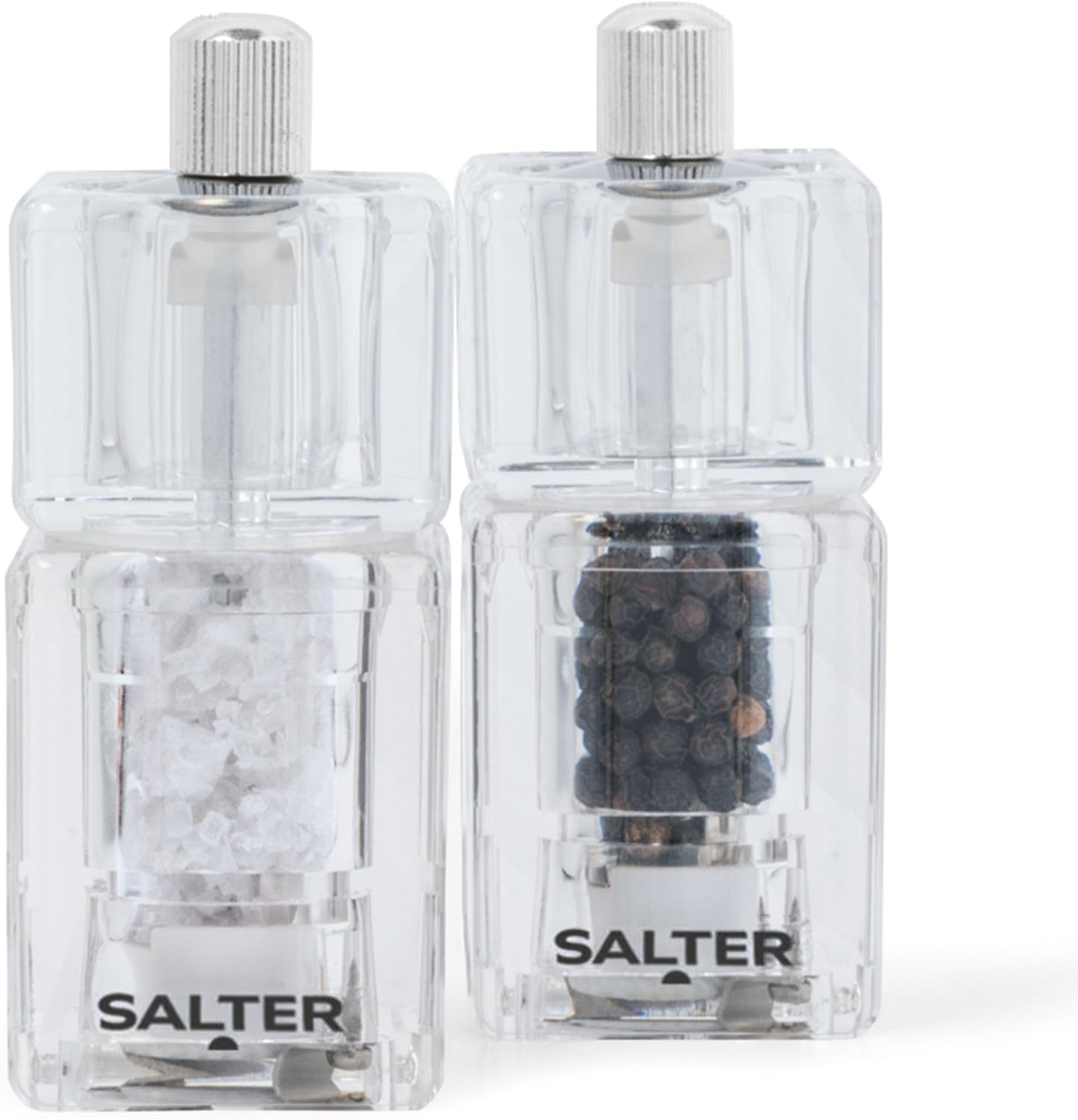 Salter 7605 CLXR Mini Salt & Pepper Grinder Set – Compact Refillable ...