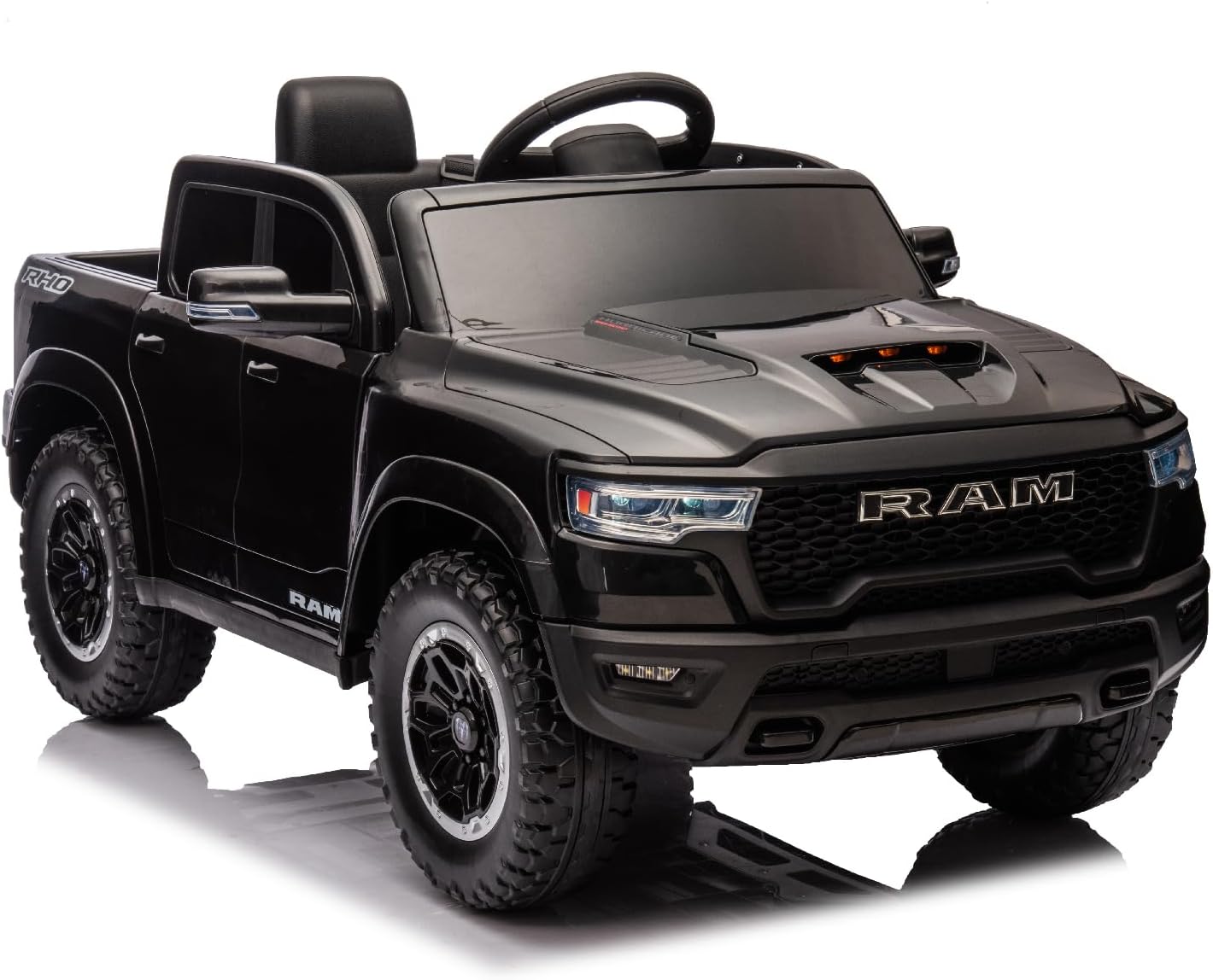 Kids Republic Licensed RAM 24V Ride-On Truck for Kids Ages 3+, Electric ...