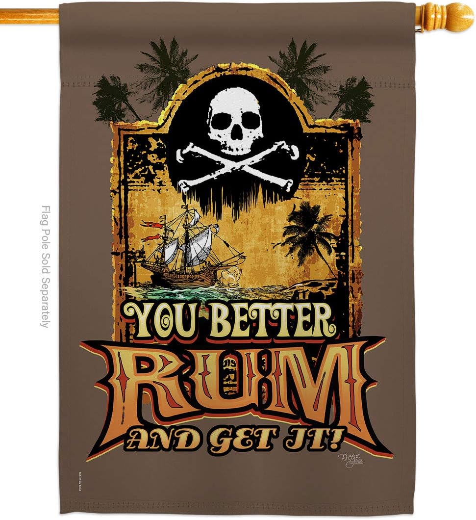 Amazon.com : Breeze Decor H107029 You Better Rum & Get It Coastal ...