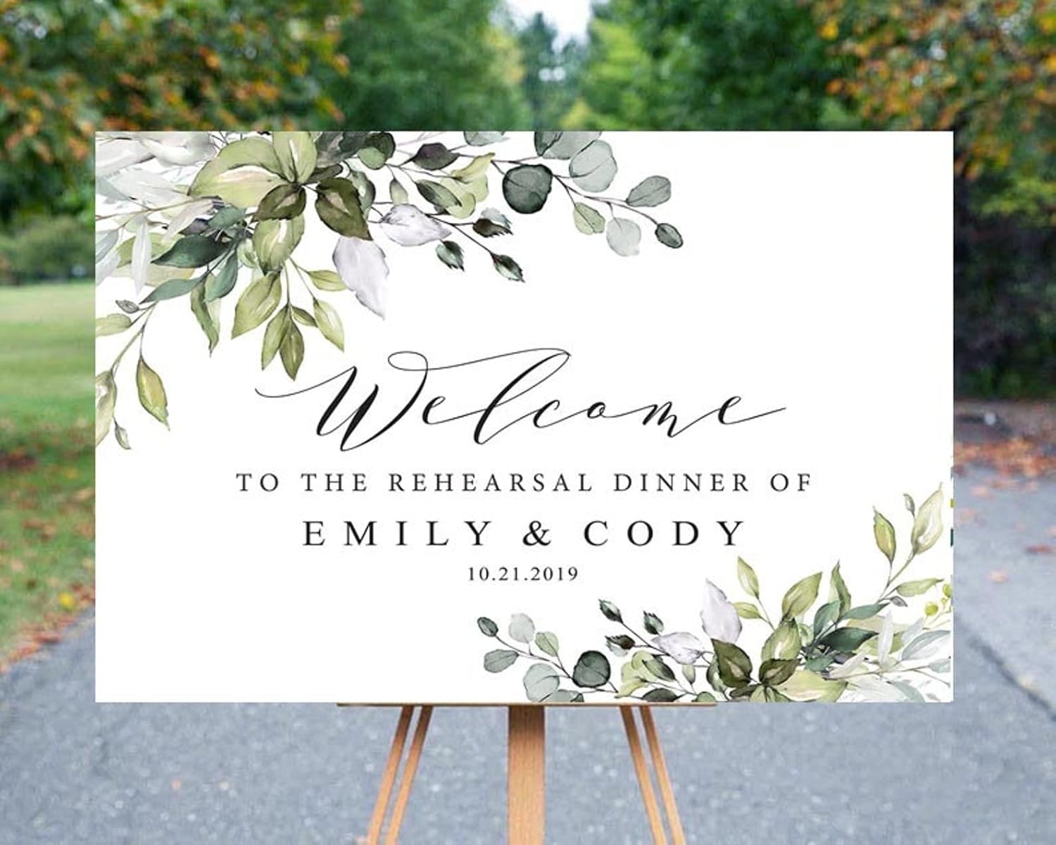 Amazon.com : Editable Rehearsal Dinner Welcome Sign, Rehearsal Dinner ...