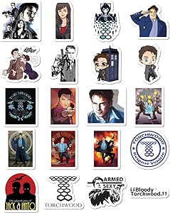 Amazon.com: Stickers Pack 20 Pcs Torchwood Laptop Aesthetic Vinyl ...