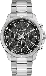 Amazon.com: Bulova Men's Classic Stainless Steel Six-Hand Chronograph ...