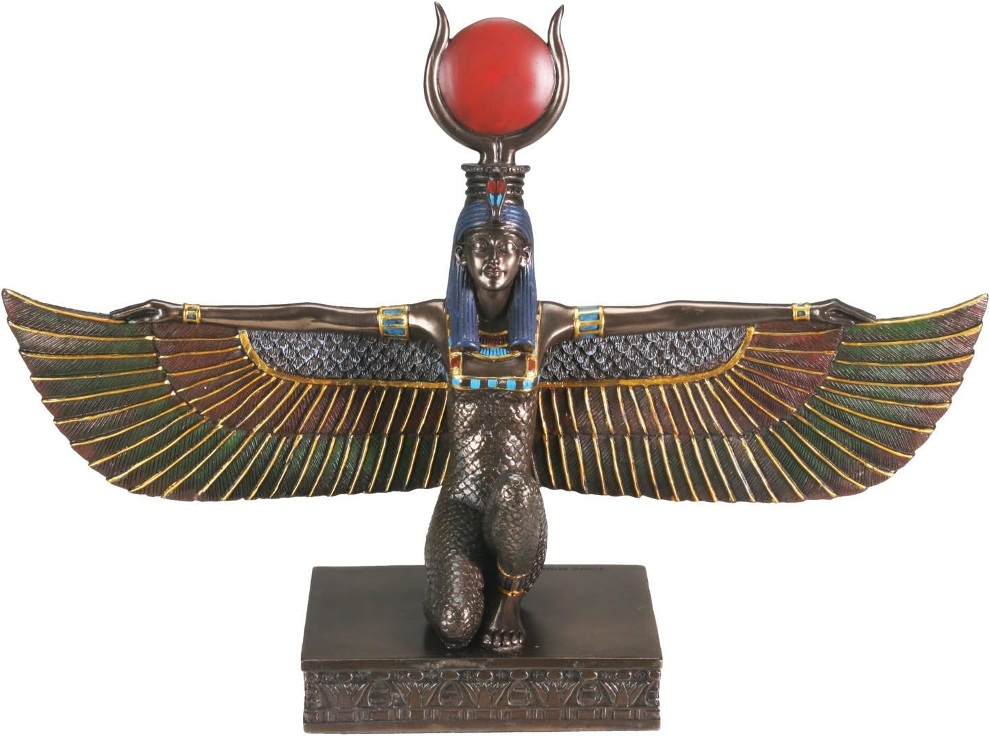 Amazon.com: YTC Bronze Isis W/Open Wings Collectible Figurine Statue ...