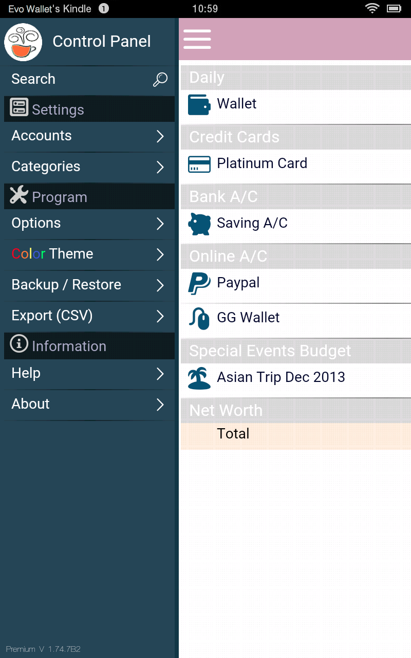 Evo Wallet - Money Tacker Free. - App on Amazon Appstore