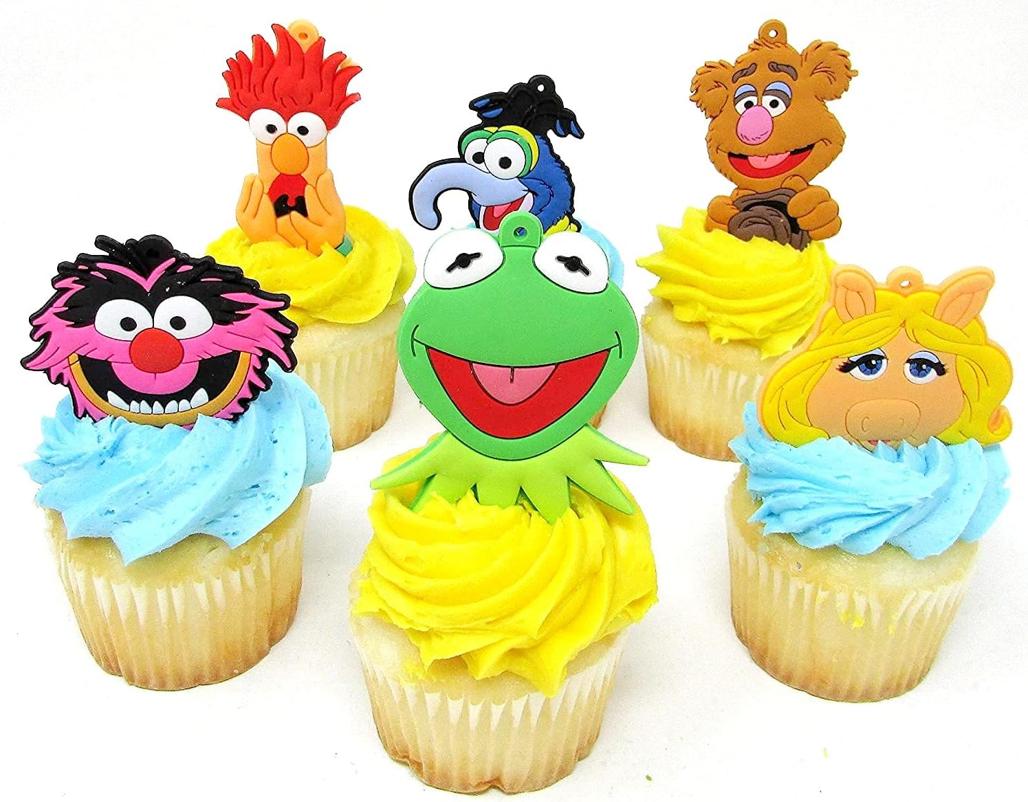 Amazon.com: Muppets Birthday Cupcake Cake Party Favor Set Featuring ...