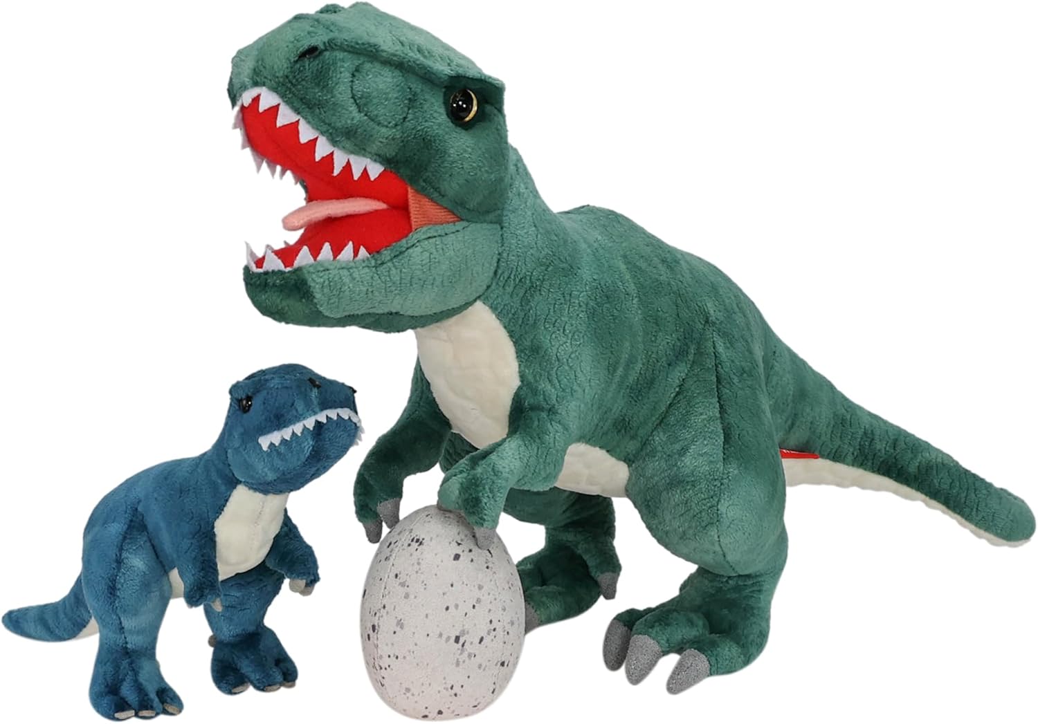 Amazon.com: Wilomis T-rex Dinosaur Stuffed Animal 12” Mommy with Baby ...