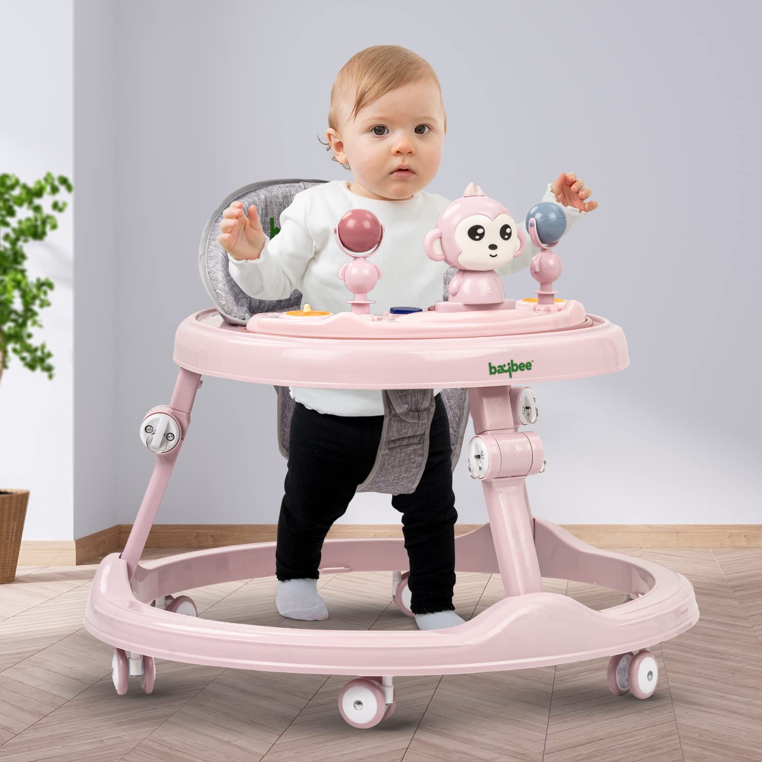 Buy Baybee Drono Baby Walker for Kids, Round Kids Walker with 4 Seat ...