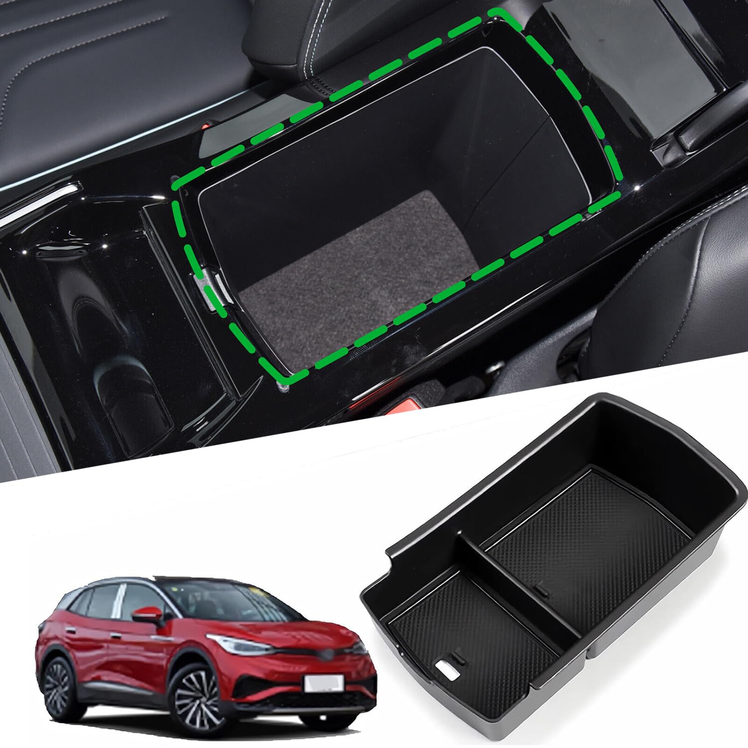 Amazon.com: Compatible with 2023 VW ID.4 Center Console Organizer Tray ...