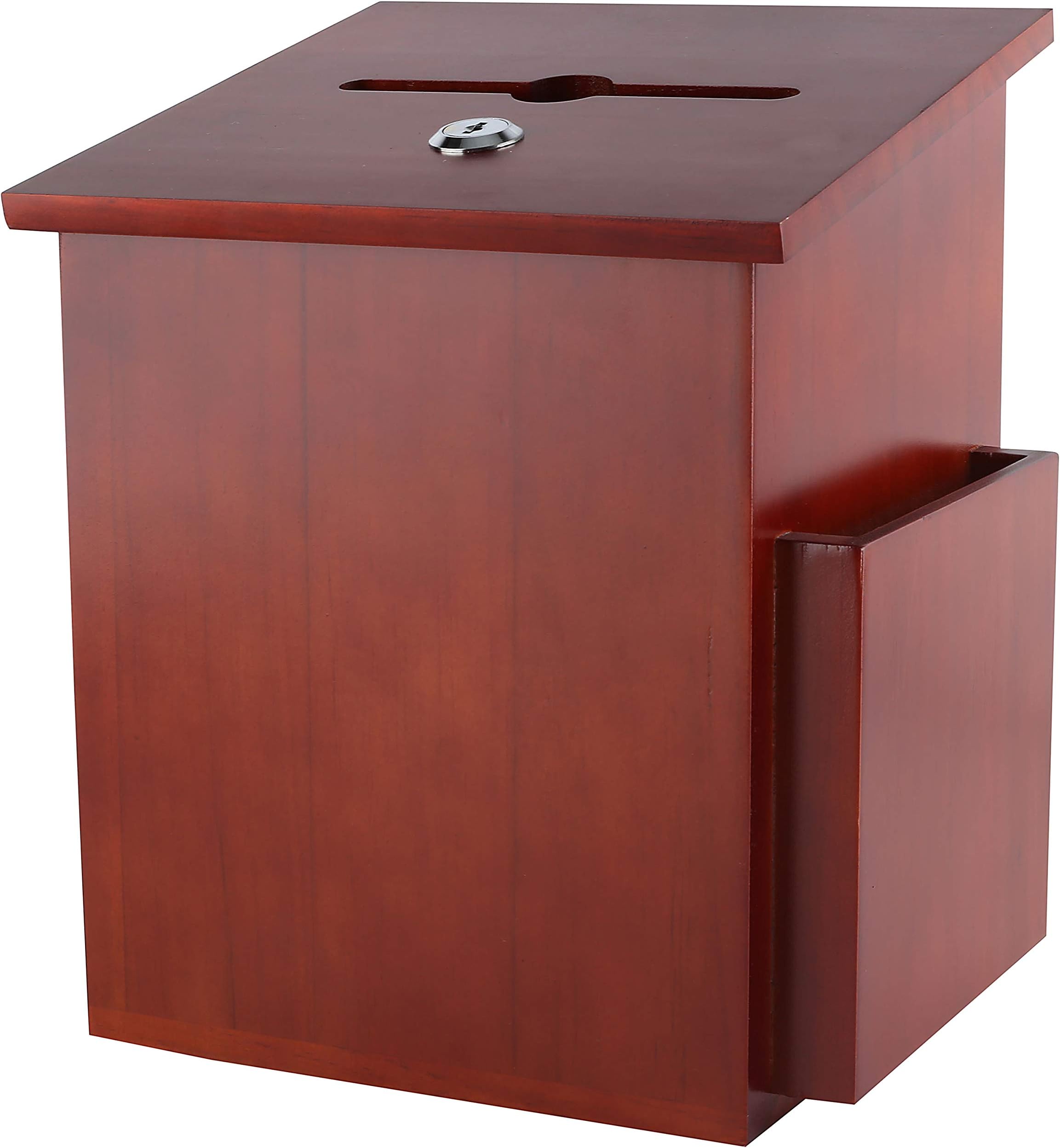 Amazon.com : Wood Donation collection Charity Box Suggestion Ballot Box ...