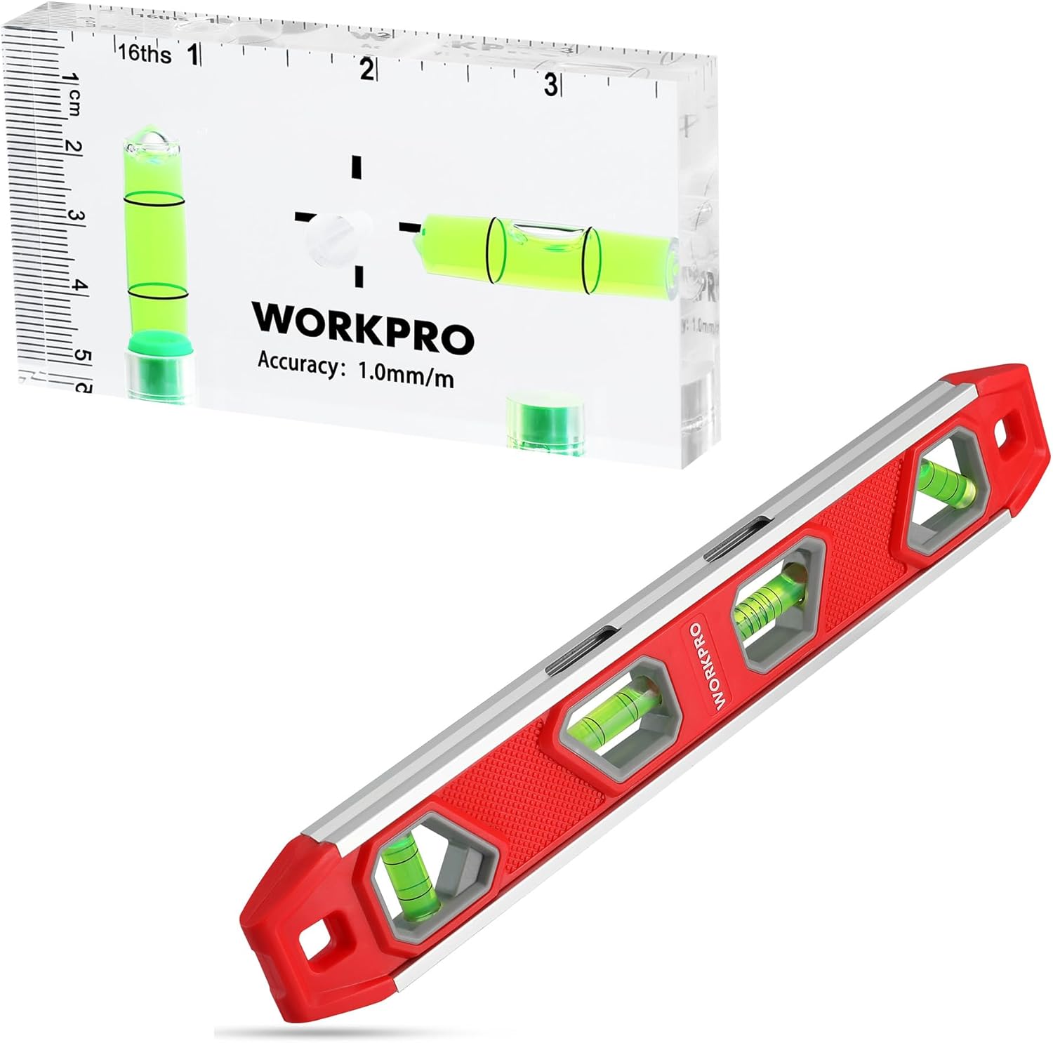 Brandclub - WORKPRO 12 Inch Torpedo Level and 3-3/4 Inch Mini Level Tool