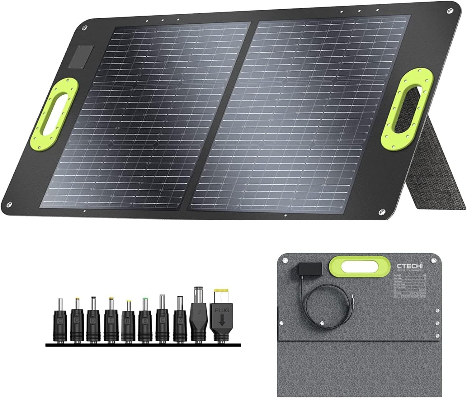 Amazon.com : Solar Panel 100W, Foldable Solar Charger Kit, IP67 ...