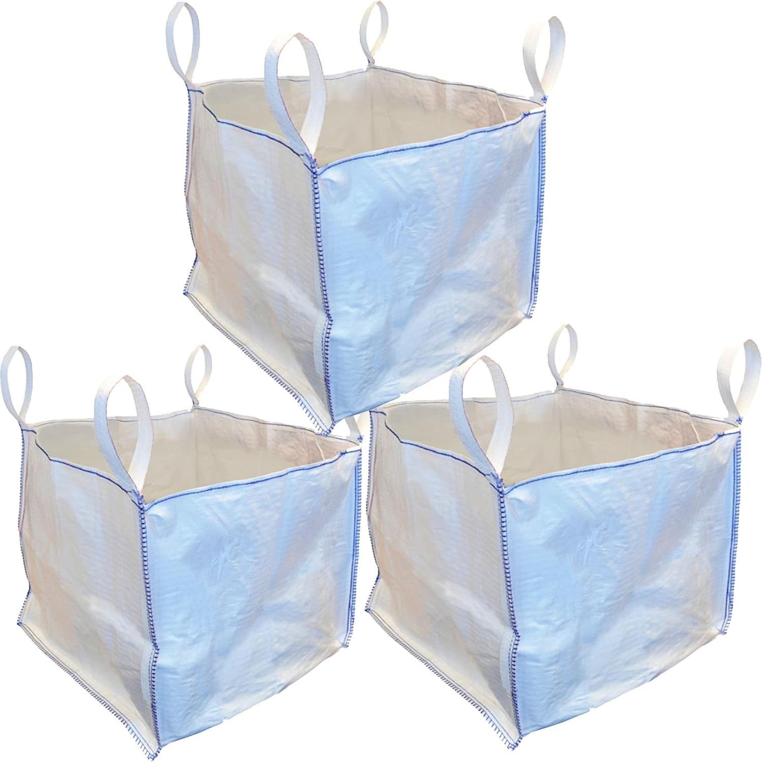 Ton Bags Bulk Bag FIBC Heavy Duty Builders Bag With Lifting Loops ...