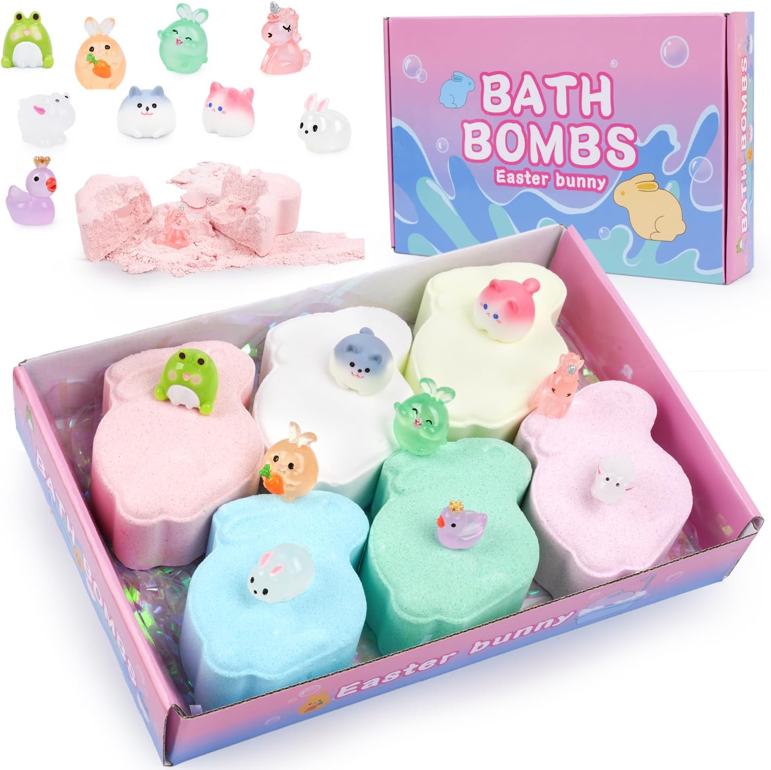 Amazon.com: Mud Pie Blue Easter Bath Bombs : Beauty & Personal Care