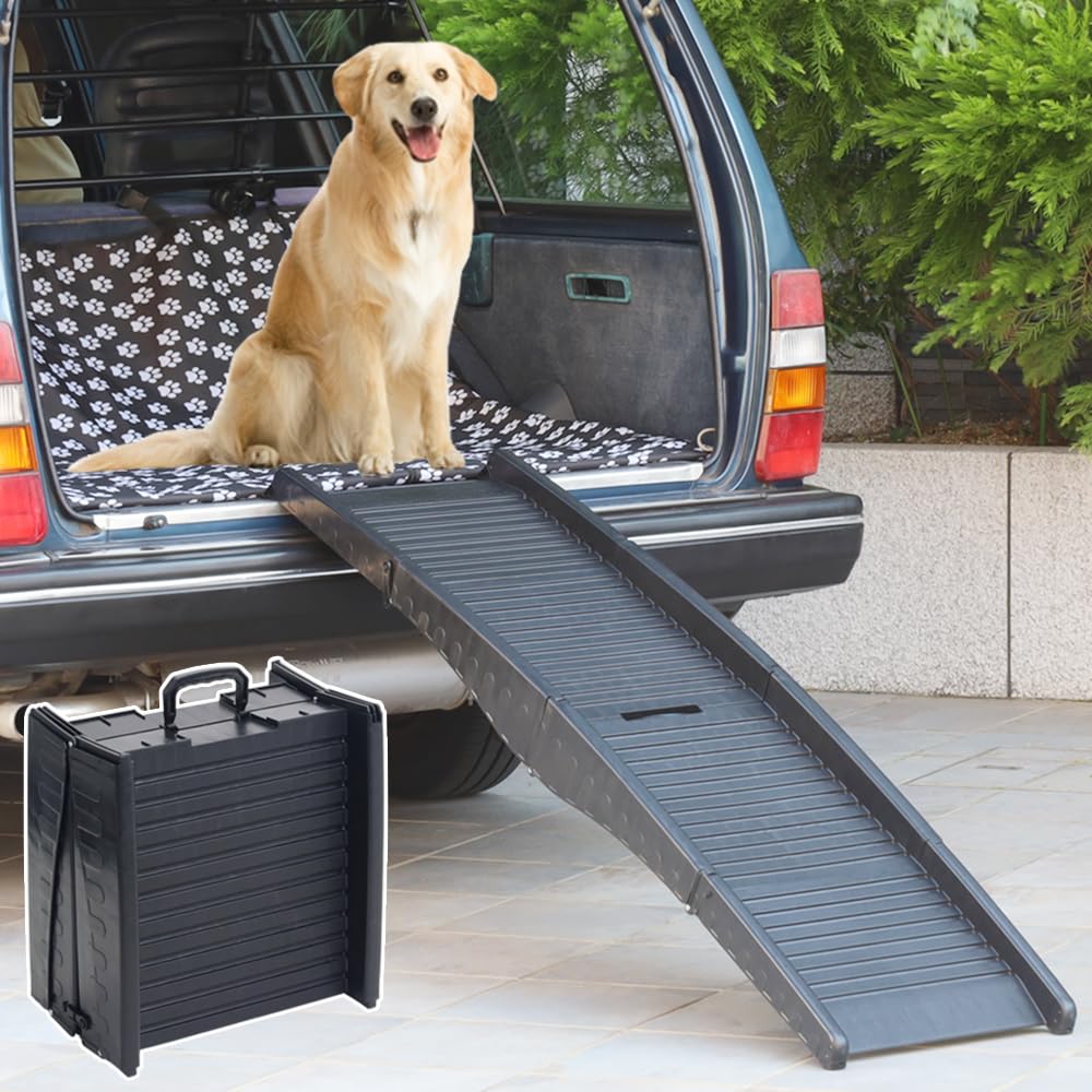 Dog Ramp for Car Large Dog Side Door Foldable Suvs & Trucks 59" Non ...