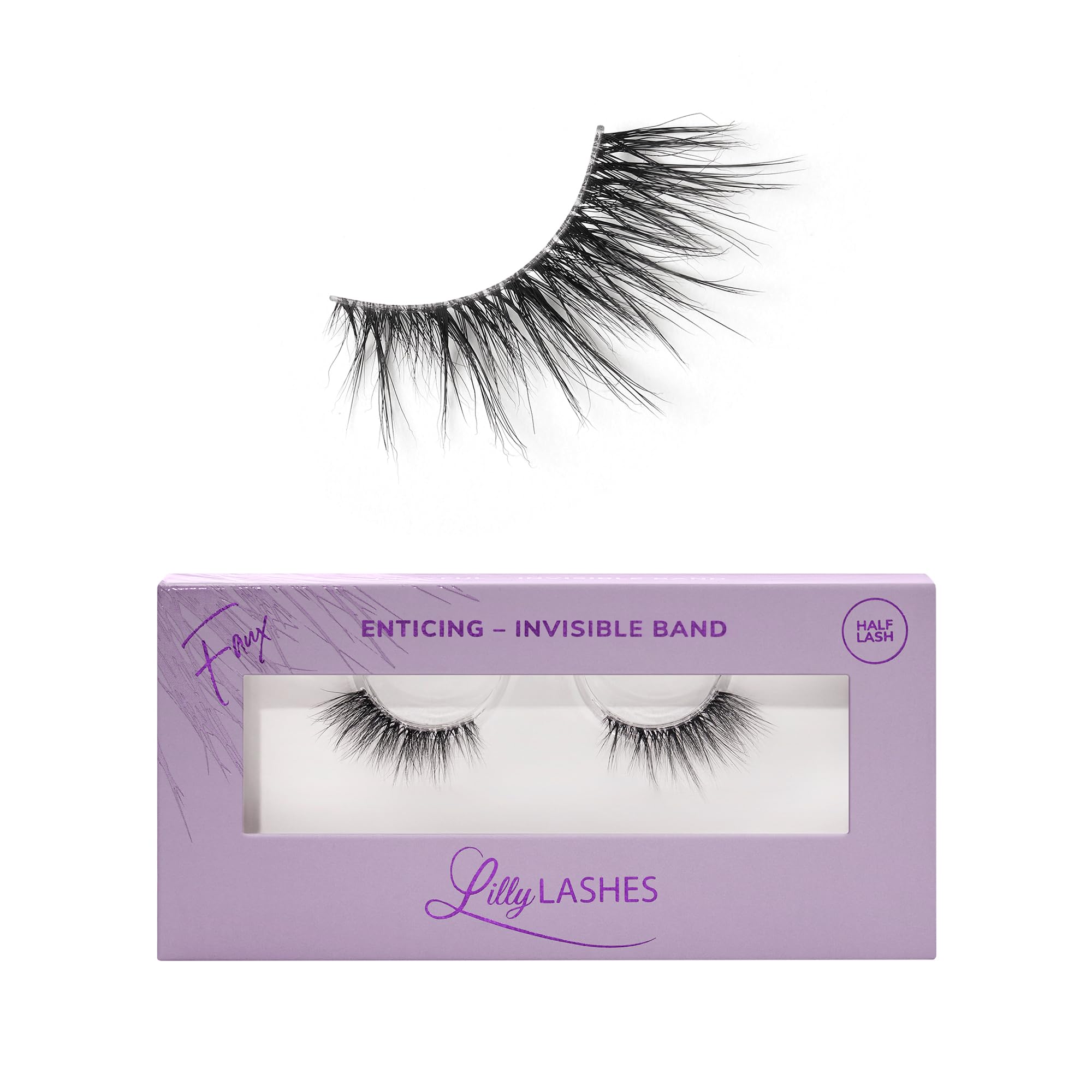 Amazon.com: Lilly Lashes Sheer Band, False Eyelashes w/Invisible Band ...