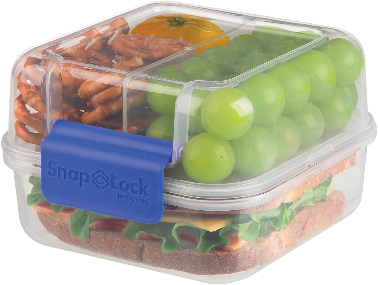 Amazon.com: SnapLock by Progressive Snack To-Go Container - Gray, Easy ...