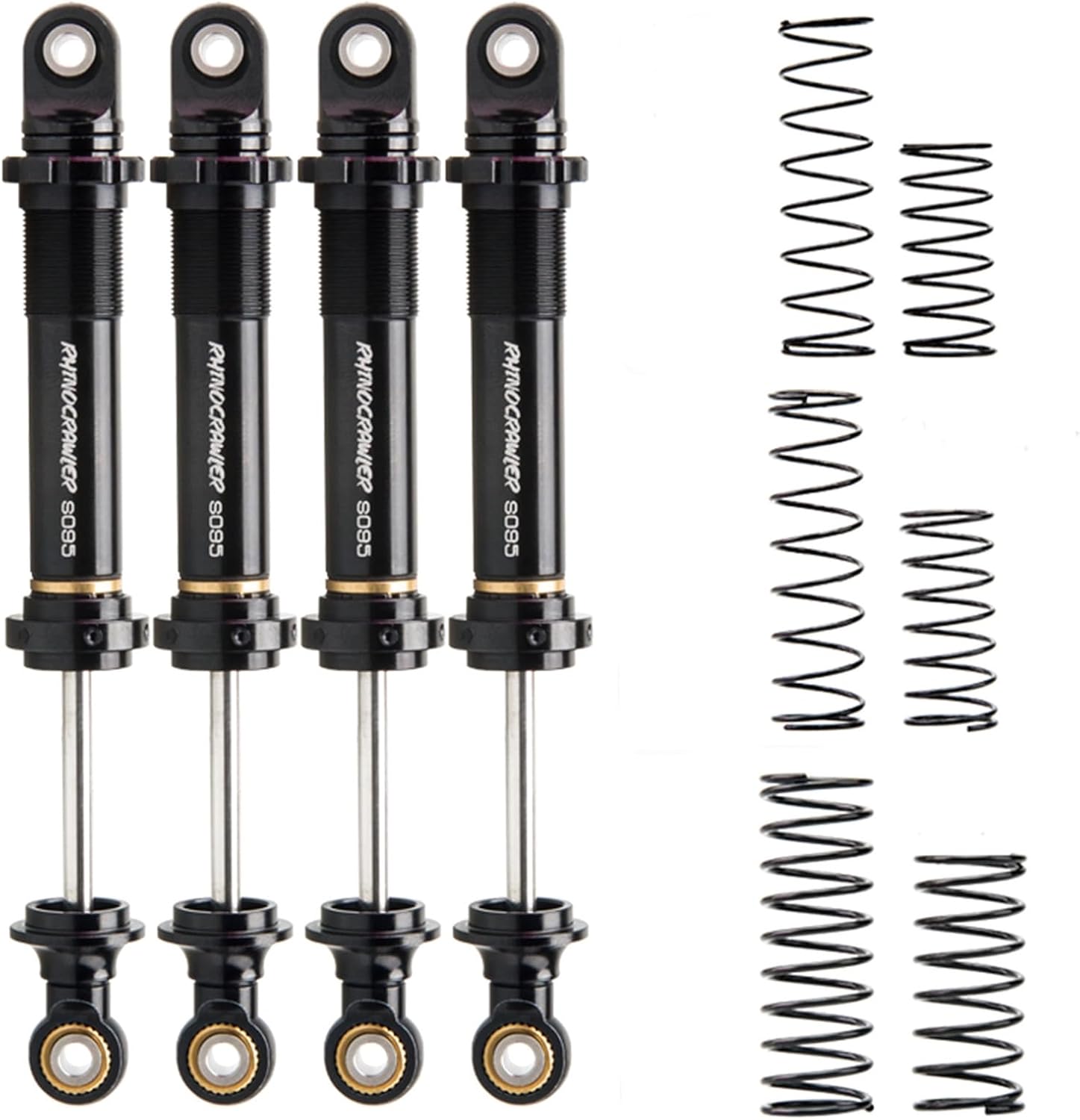 Amazon.com: RhinoCrawler RC Shock Absorber Set 4pcs RC Dampers for 1/10 ...