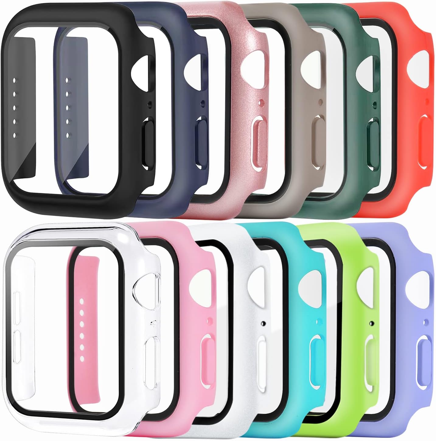 Amazon.com: [12 Pack] Pocoukate Case Compatible with 45mm Apple Watch ...