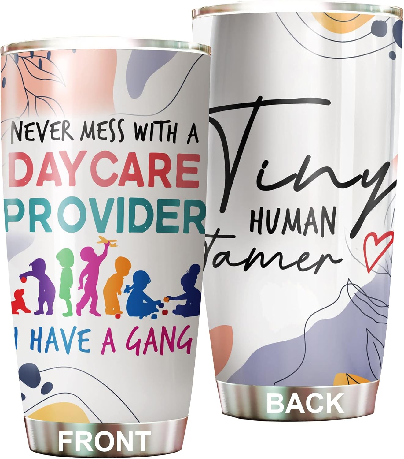 Amazon.com: MEDROC Daycare Tumbler Stainless Steel 20oz, Daycare ...