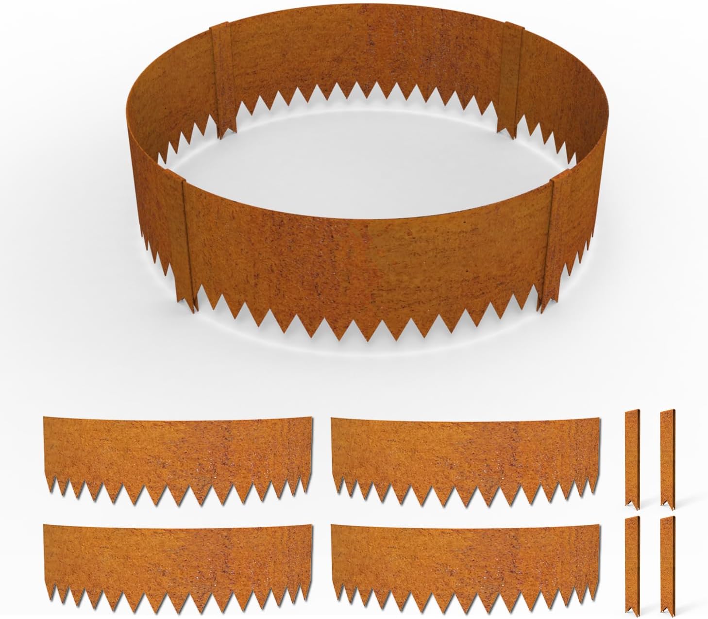 Amazon.com : Circular Tree Ring Edging Kit - COR-Ten Steel - Landscape ...