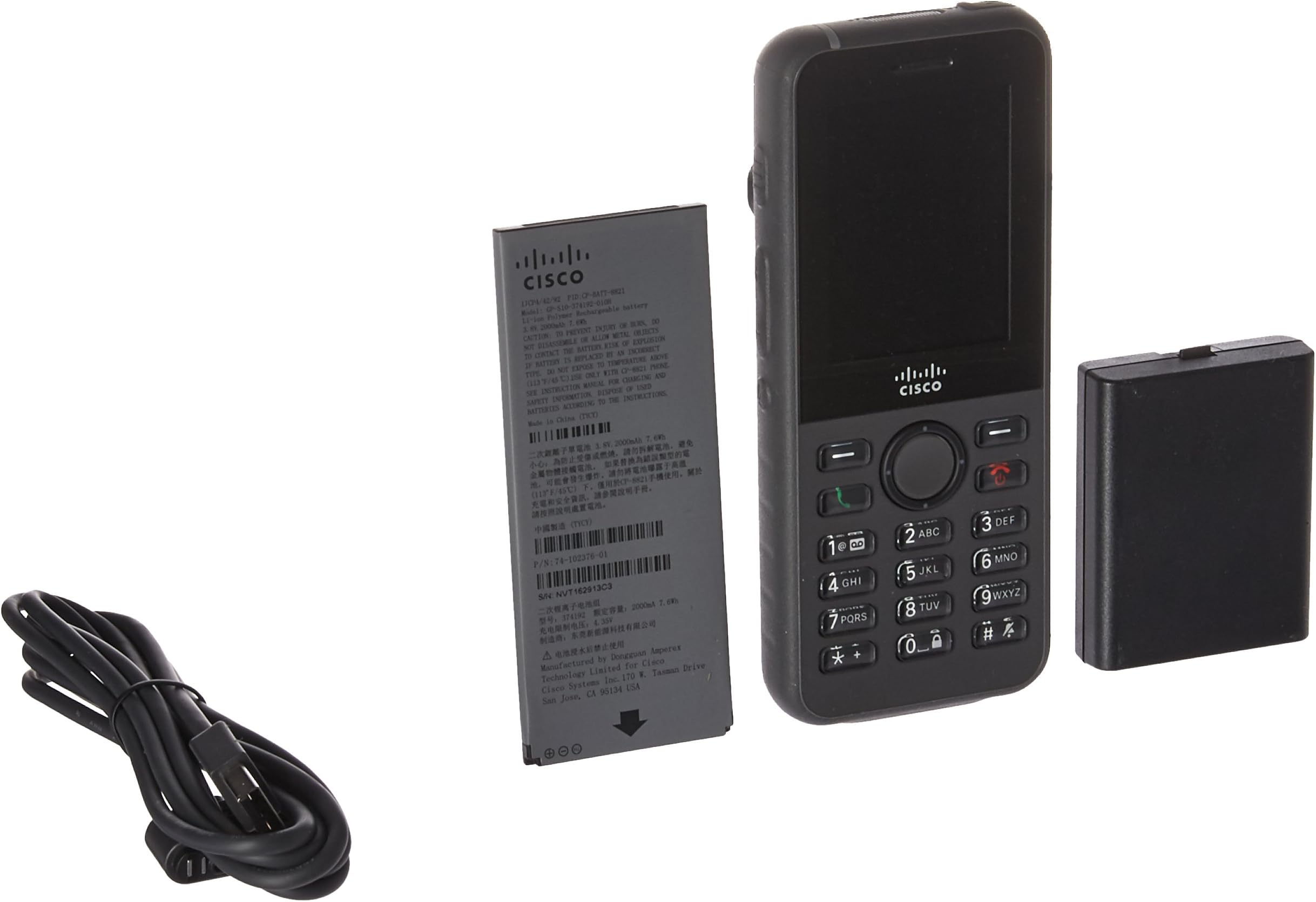 Amazon.com : Cisco Unified Wireless IP Phone 8821 - Cordless Extension ...