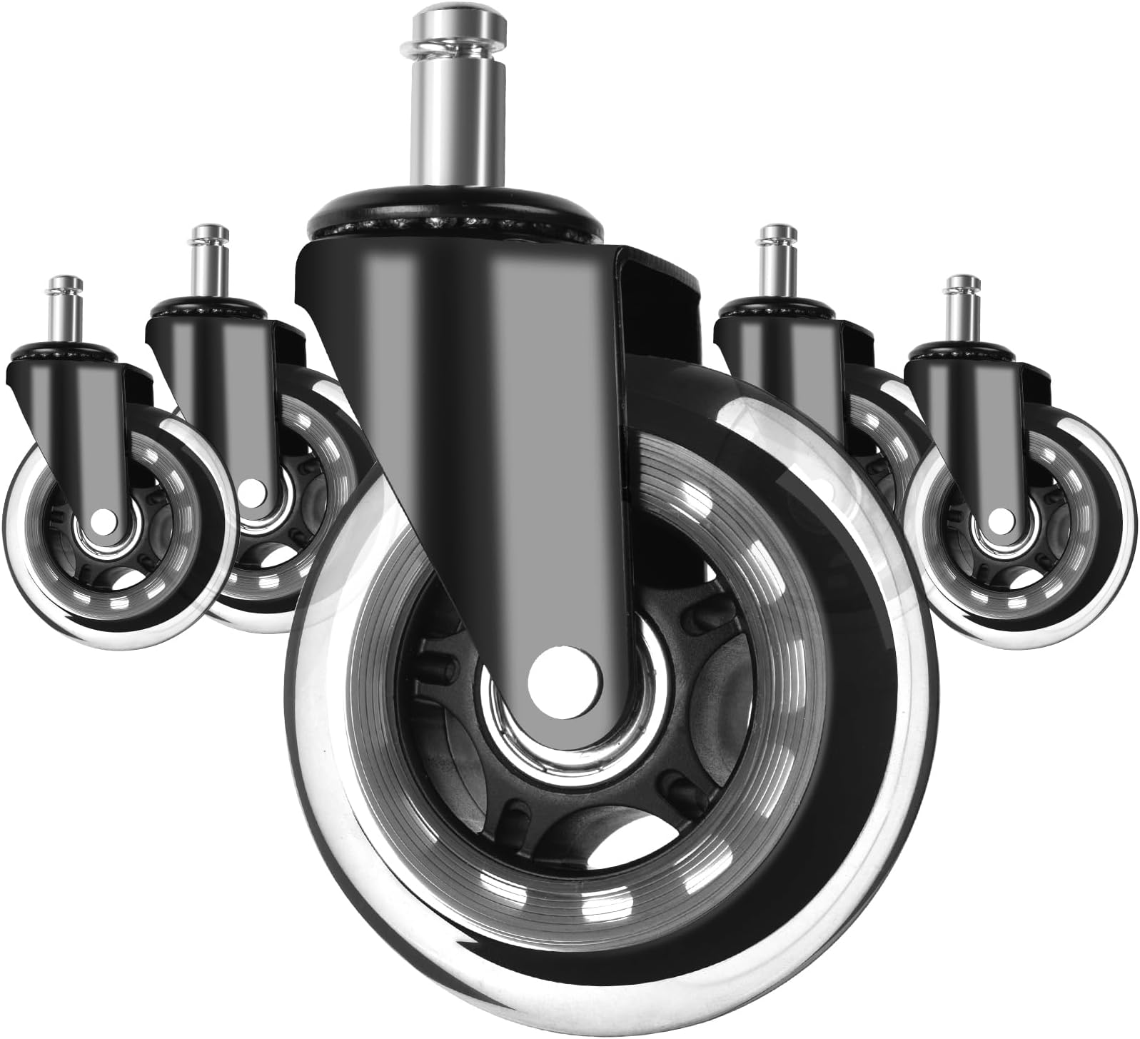 Amazon.com: HOPES CASTERS Office Chair Caster Wheels (Set of 5) - Safe ...