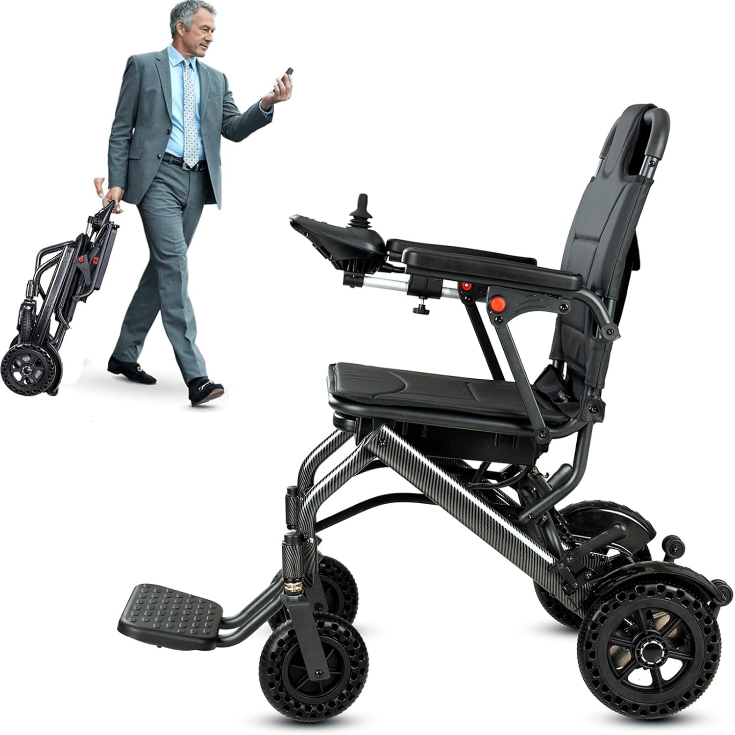 Amazon.com: NVORJO Electric Wheelchairs for Adults, Weighs only 30 lb ...