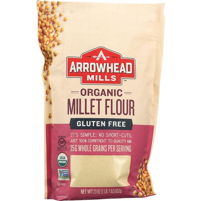 Buy Arrowhead Mills Flour Millet Organic, 23 oz, 1.43 Pound (Pack of 1 ...