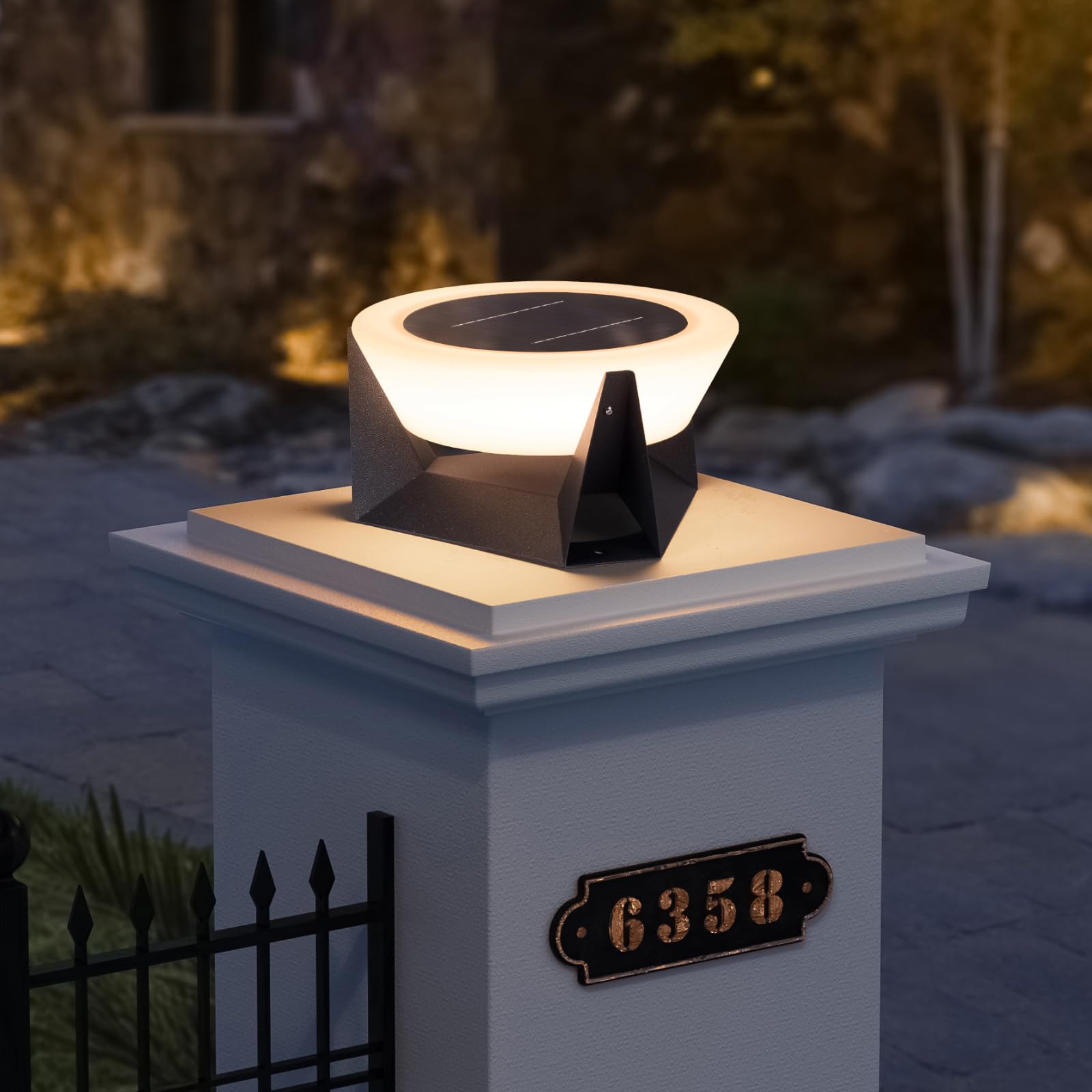 Pillars Driveway Entrance Solar Lights Illuminate Your Outdoors With