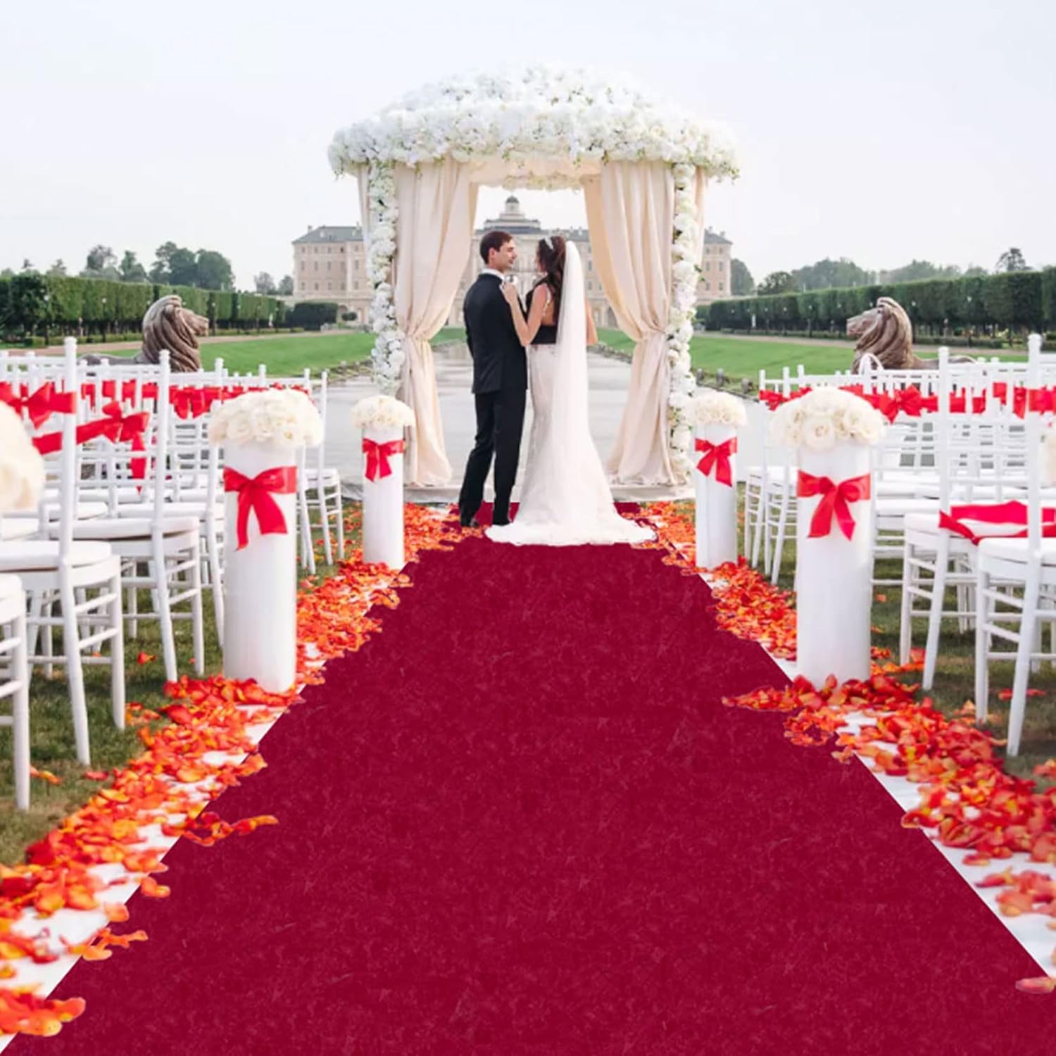 Amazon.com: Burgundy Aisle Runner Wedding Runner Aisle Floor Runner ...