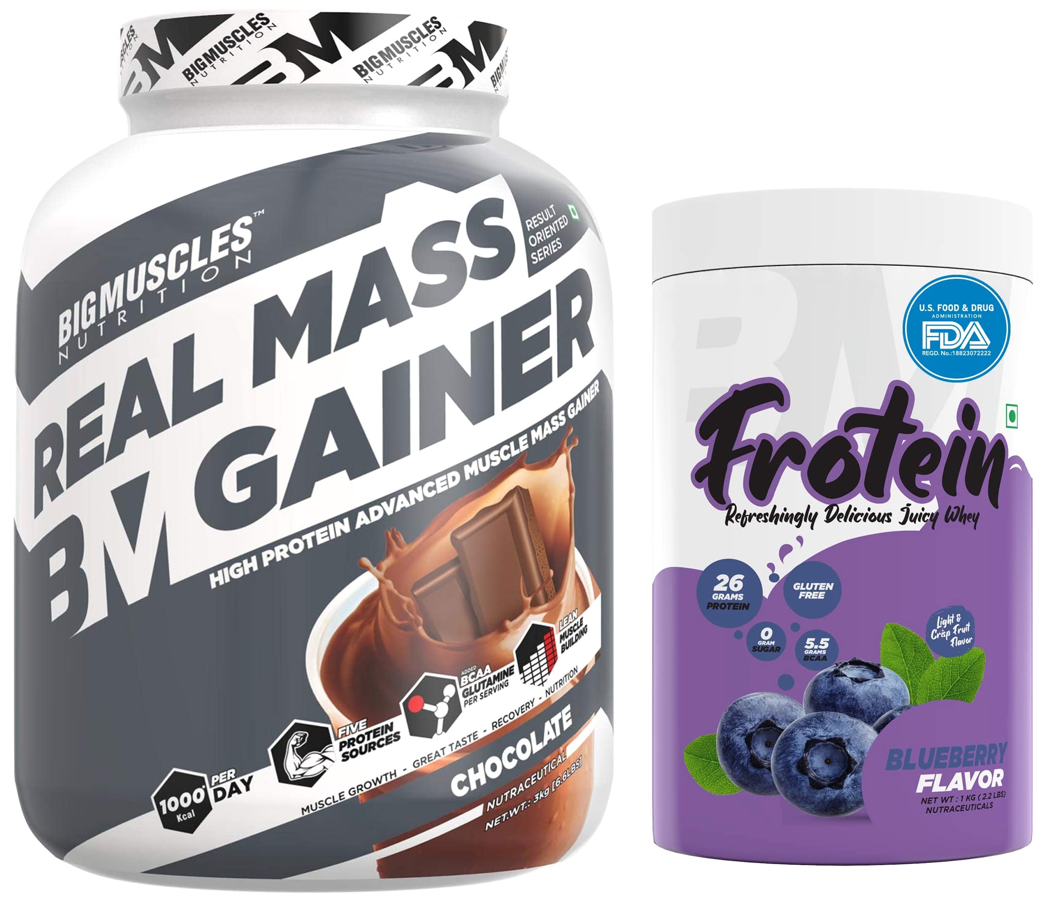 Bigmuscles Nutrition Frotein Whey Protein Isolate (30 Servings, 1 kg ...