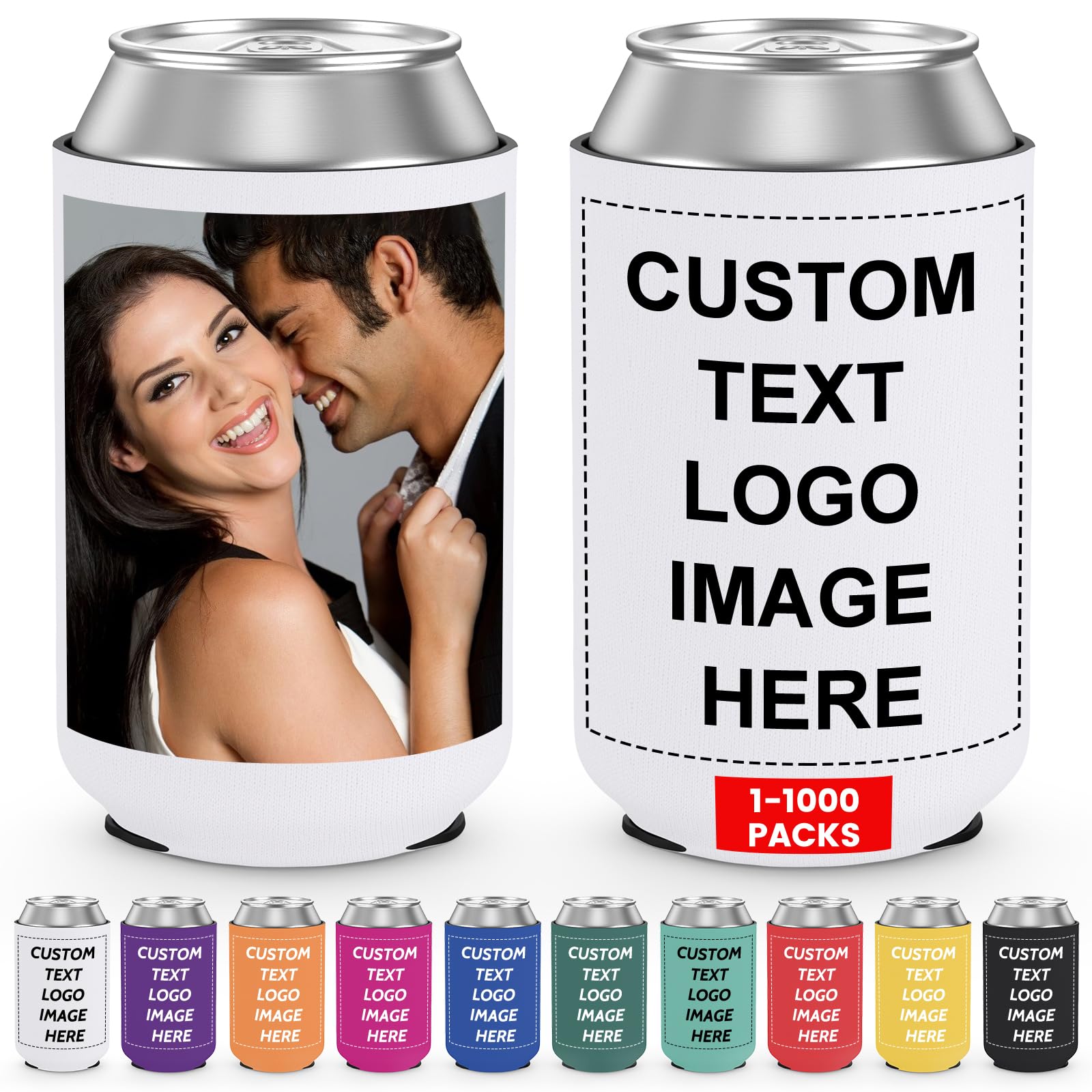 Amazon.com: Valyria Personalized Can Coolers Sleeves Bulk 1-1000PCS ...