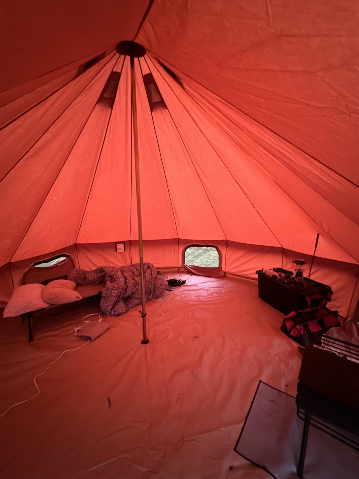 $27/mo - Finance DANCHEL OUTDOOR B5 PRO Canvas Bell Tent with 2 Stove ...