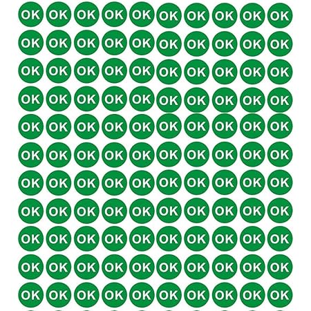 PG Creations 6000 Pieces Ok Tested Stickers Extra Small Size Label, 10 ...