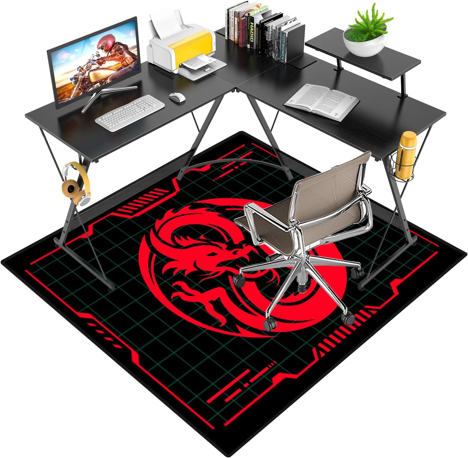 Amazon.com : The Lord of The Rings - Non-Slip Gamer Floor Mat for ...