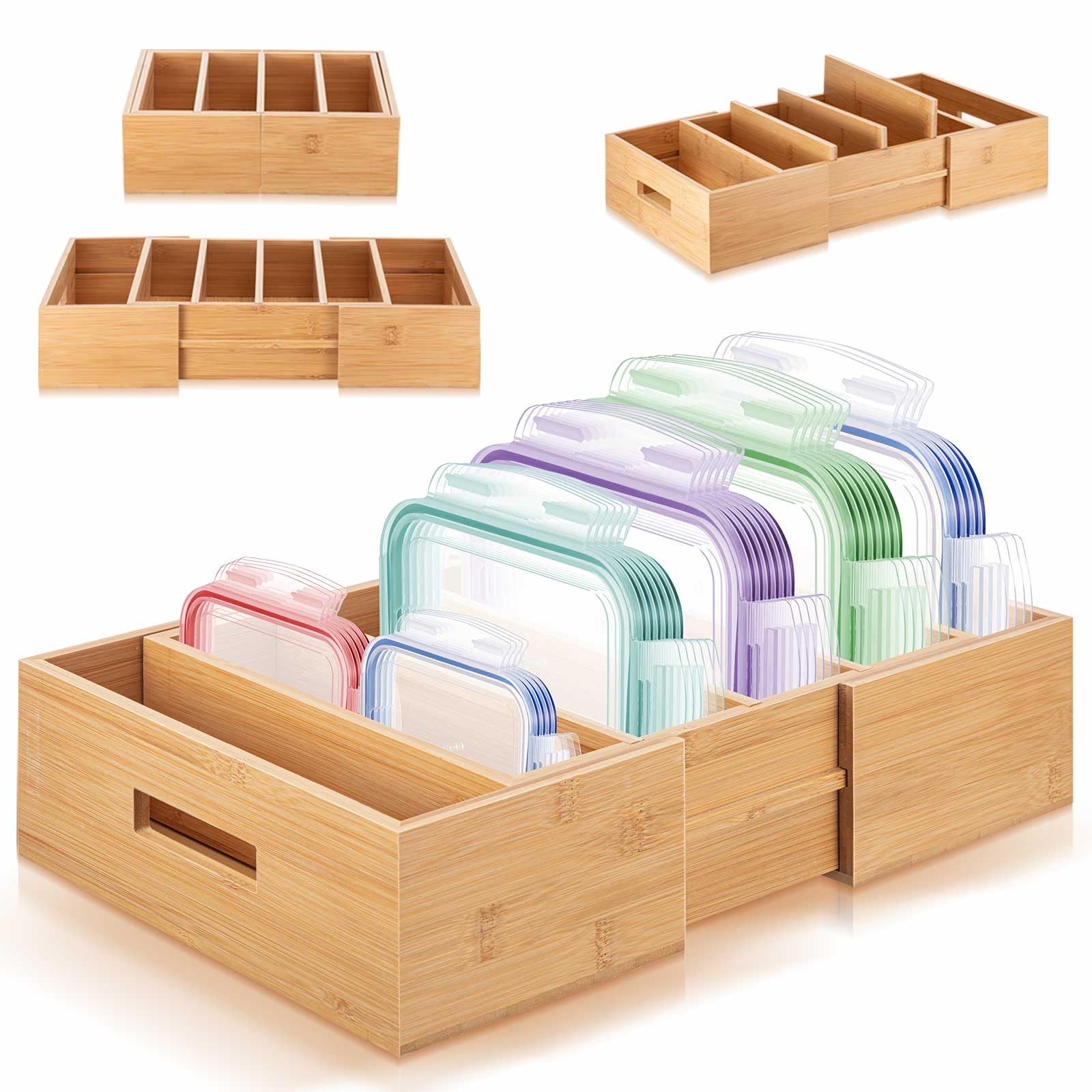 Amazon.com: Juexica 11.8"-18.7" Adjustable Kitchen Cabinet Organizer ...