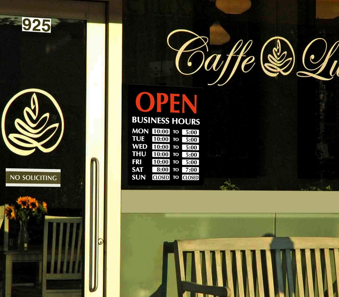 Newon 6093 LED Open Sign With Digital Business Hours Visible From 750ft ...