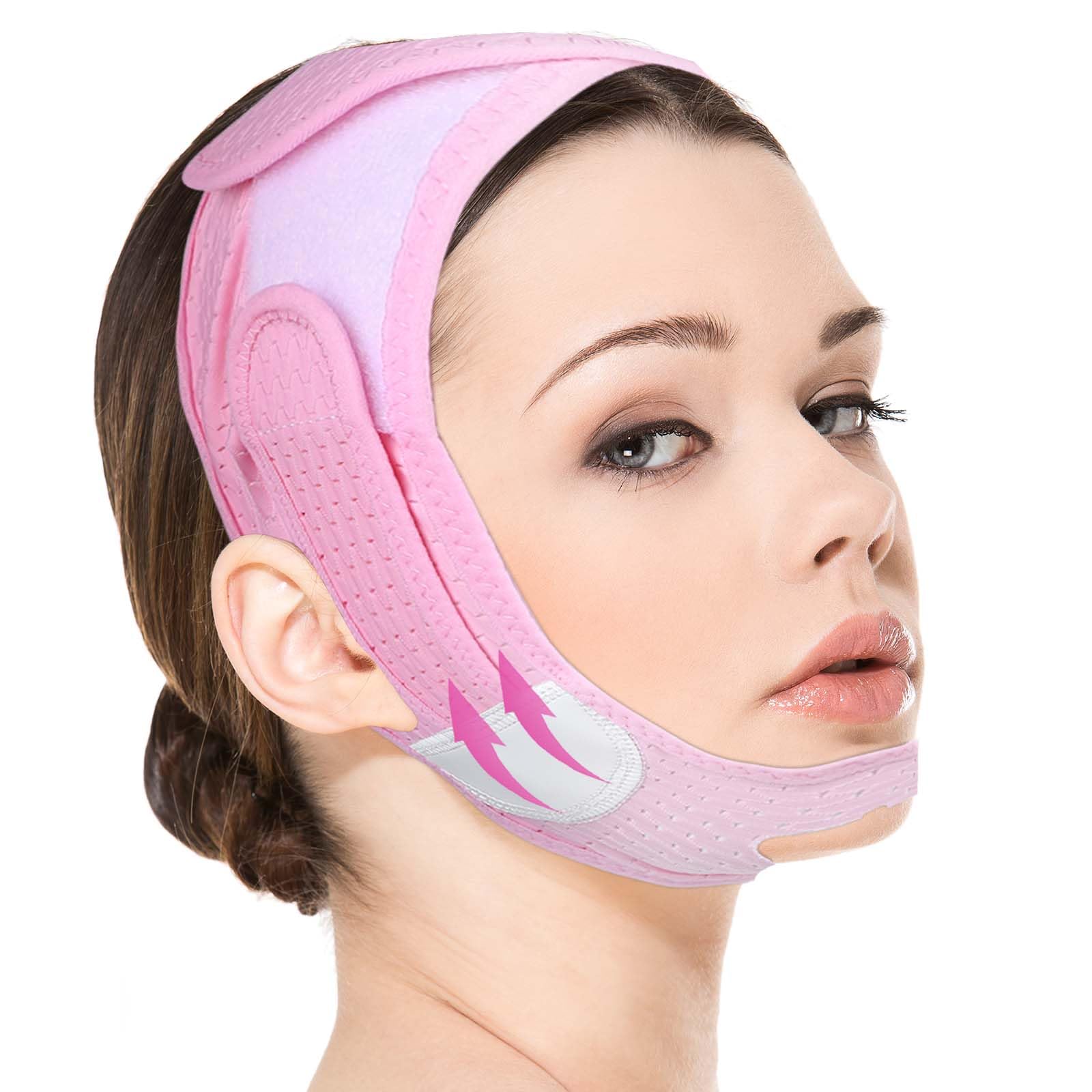 Double Chin Reducer Reusable V-Line Face Slimming Belt V Face Masks ...
