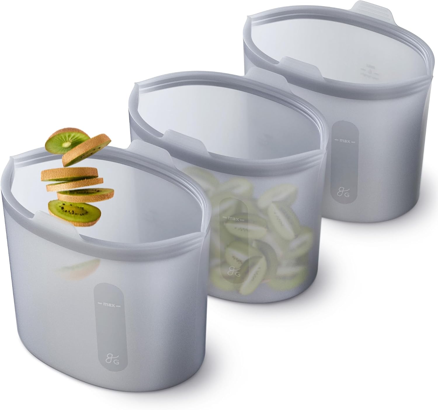 Amazon.com - Greater Goods Reusable Silicone Containers for Food ...