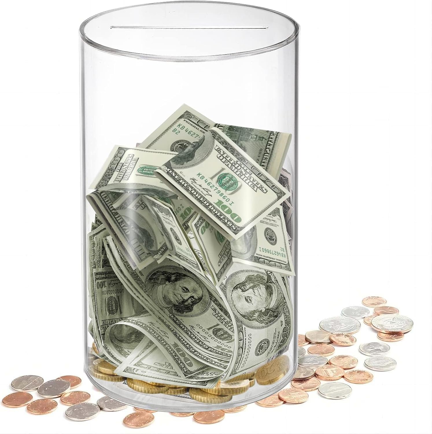 Amazon.com : DMTINTA Large Clear Piggy Bank for Adults and Children, 10 ...