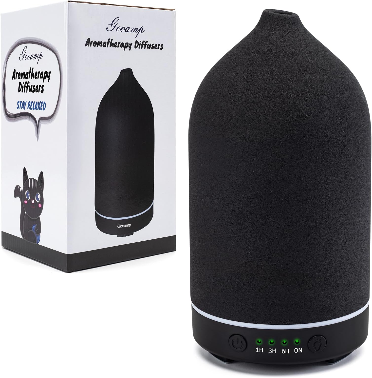 Amazon.com: Gooamp 200ML Ceramic Diffuser,Aromatherapy Diffuser ...