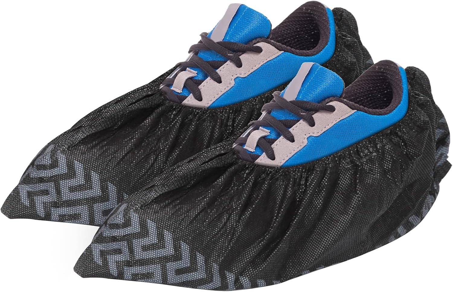 Shoe Covers Disposable Non Slip, 40pcs (20 pairs) Black Thick Extra ...