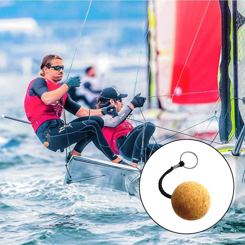 4pcs Floating Cork Keyrings, Floating Keyring Key Ring, Canoe Key Float ...