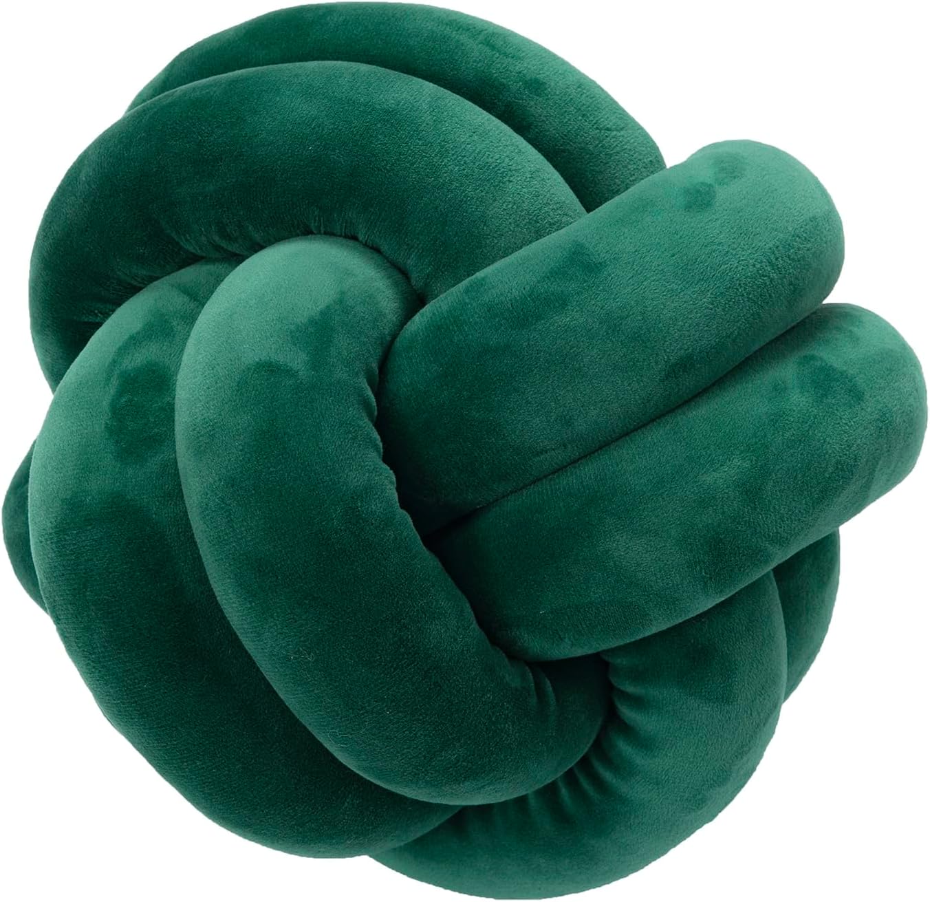 Amazon.com: FPYWO Dark Green Knot Pillow Ball,Round Velvet Pillow 7 ...