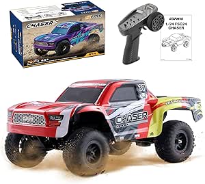 Amazon.com: EAZYRC FMS FSC24 Chaser 1/24 RC Car 4X4 Off-Road High-Speed ...