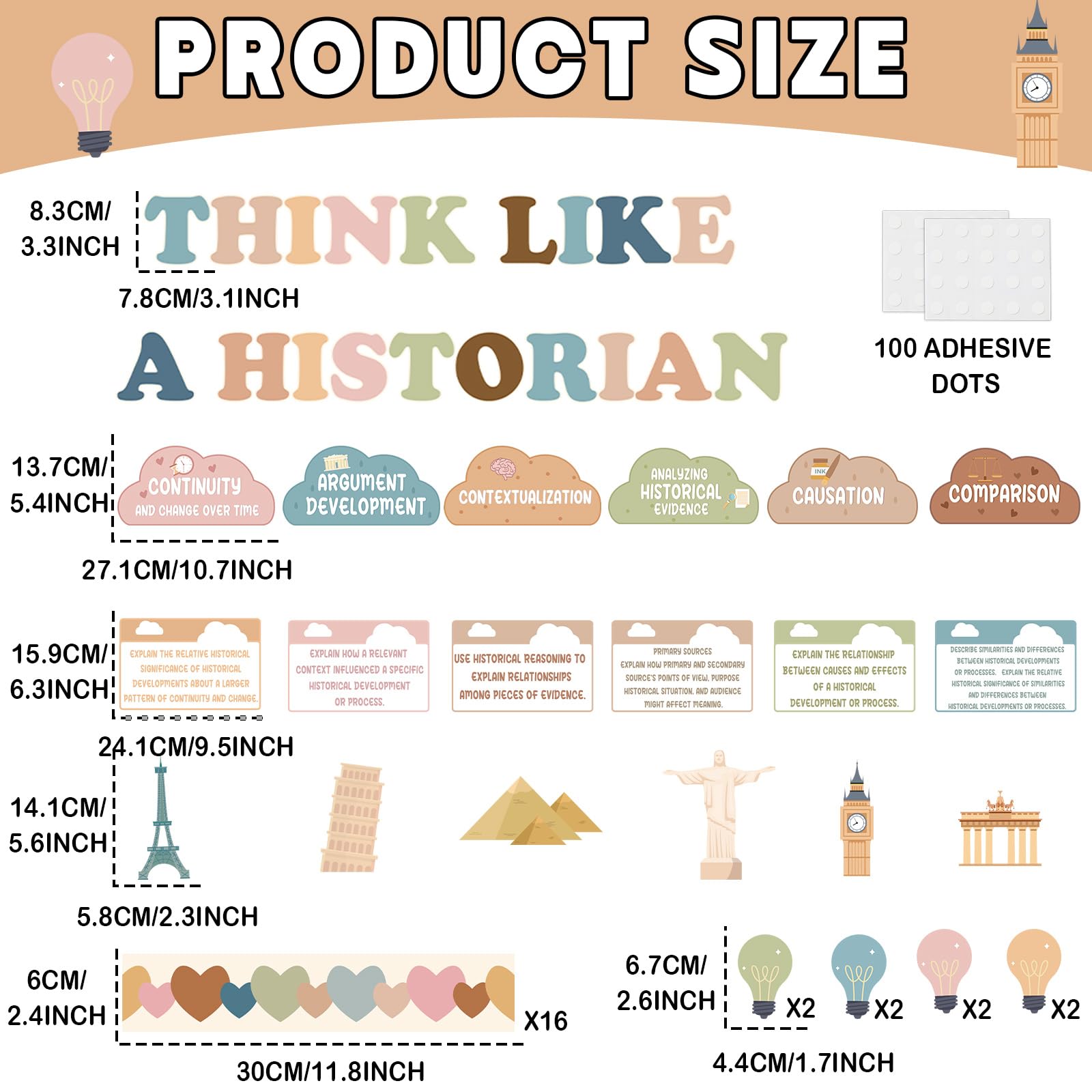Snapklik.com : History Class Bulletin Board Set For Classroom ...