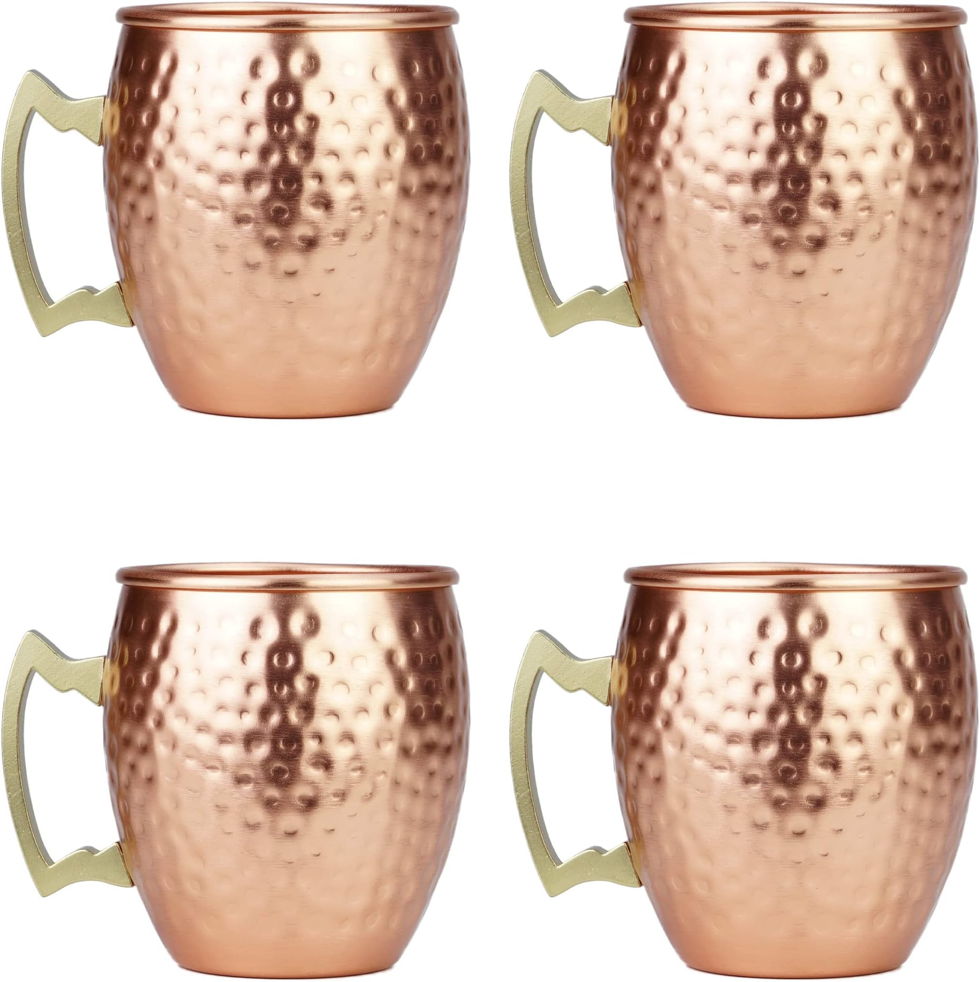 Amazon.com: Moscow-Mix Moscow Mule Mugs - Set of 4-100% Pure Copper ...